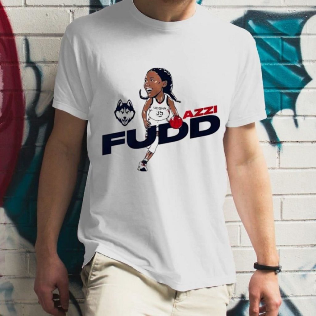 uConn Huskies Azzi Fudd caricature T-Shirt - Torunstyle