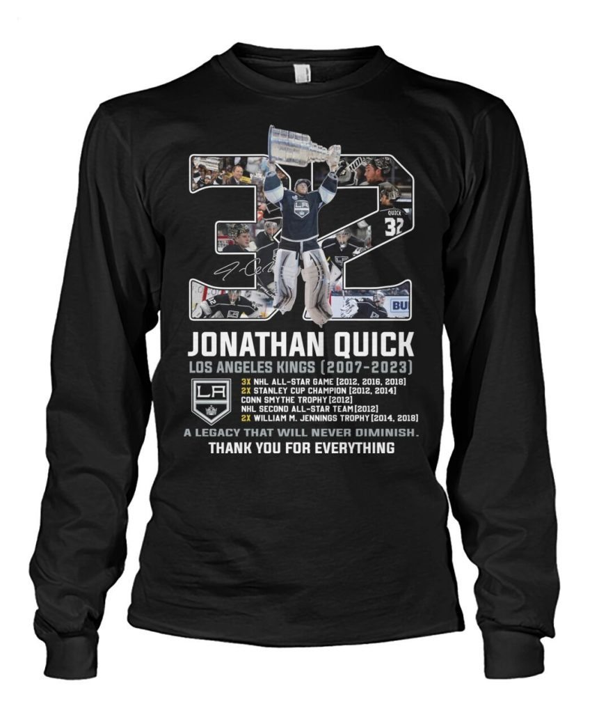 Jonathan Quick Los Angeles Kings 2007 - 2023 A Legacy That Will Never ...