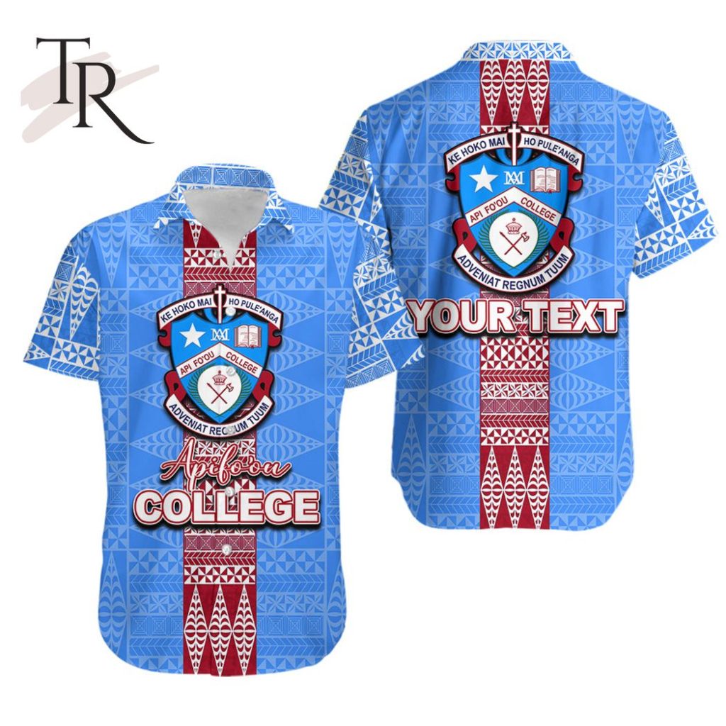 Custom Personalised Tonga Apifoou College Hawaiian Shirts Tonga Simple ...
