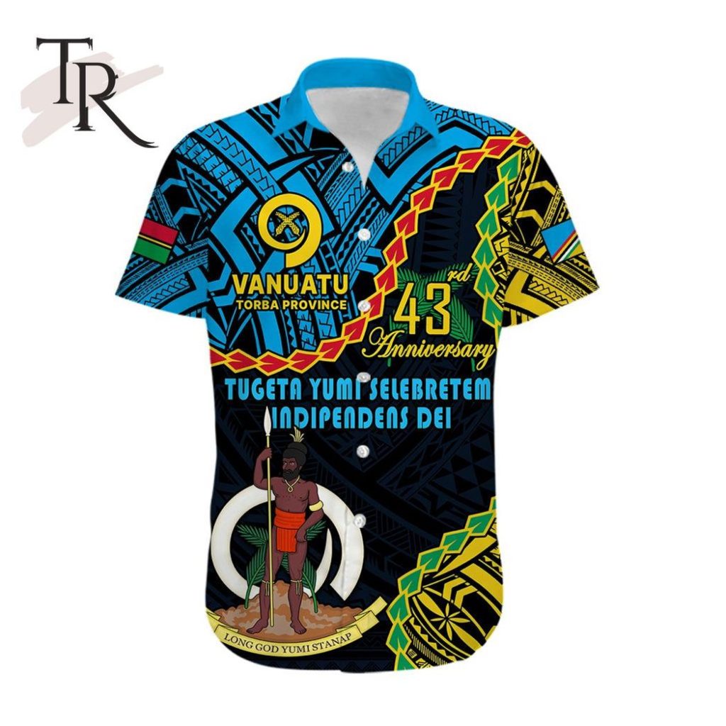 Polynesian Pride Torba Province 43rd Anniversary Vanuatu Hawaiian Shirt ...
