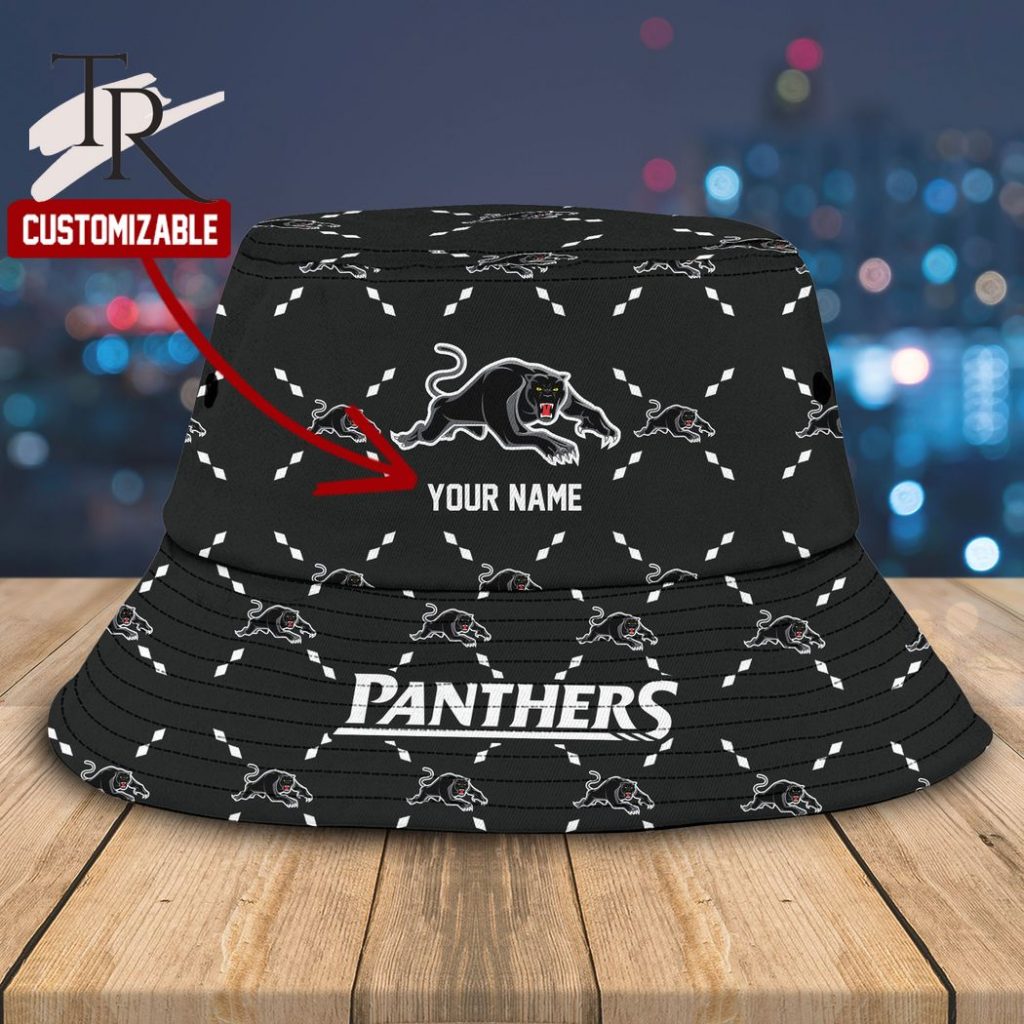 NRL Penrith Panthers Personalized Name Bucket Hat - Torunstyle