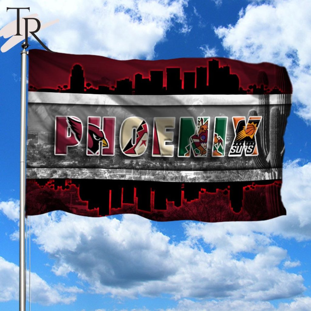 Phoenix With Teams From Major League Sports Flag - Torunstyle