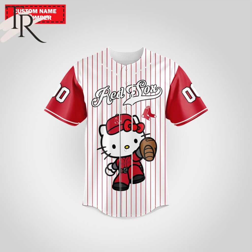Boston Red Sox Special Hello Kitty Design Baseball Jersey Premium MLB ...