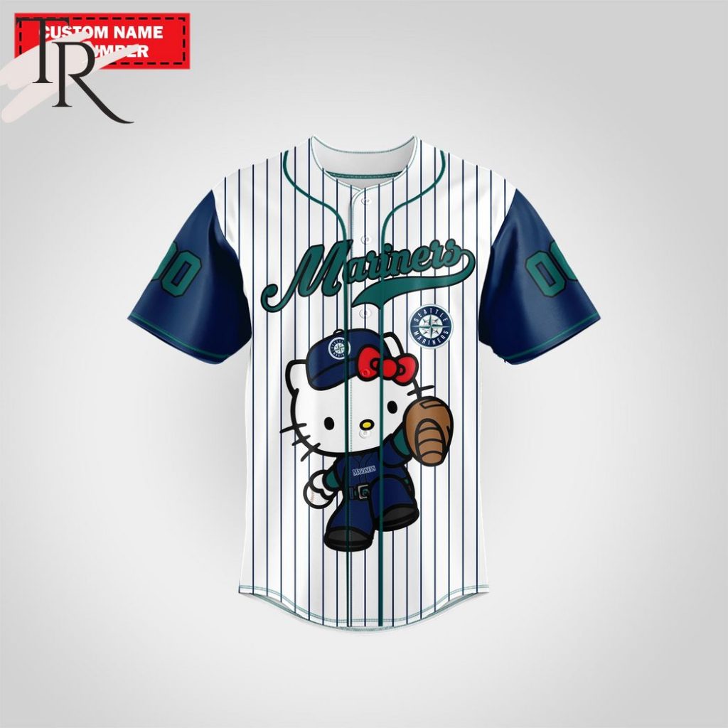 Seattle Mariners Special Hello Kitty Design Baseball Jersey Premium MLB ...