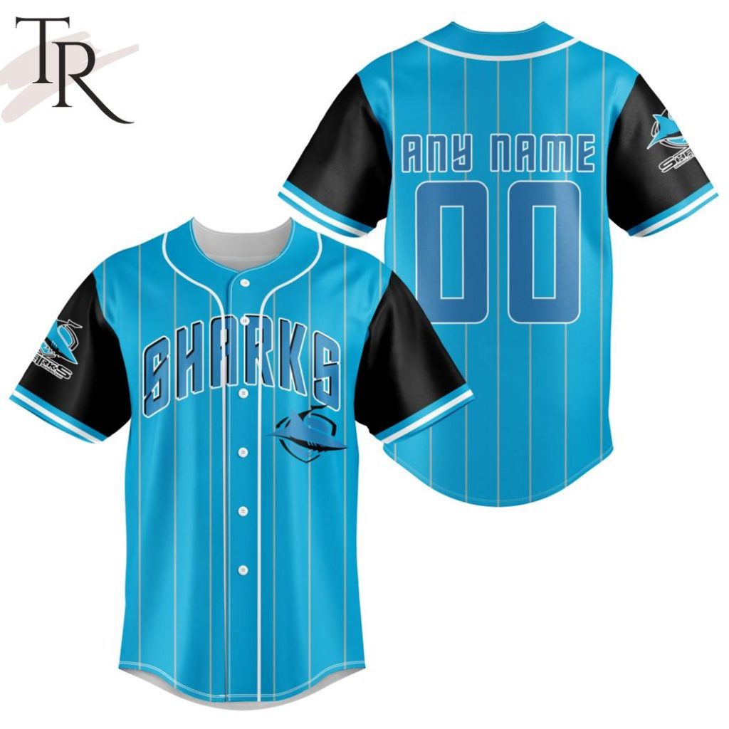 Personalized NRL Cronulla-Sutherland Sharks Special Baseball Jersey ...
