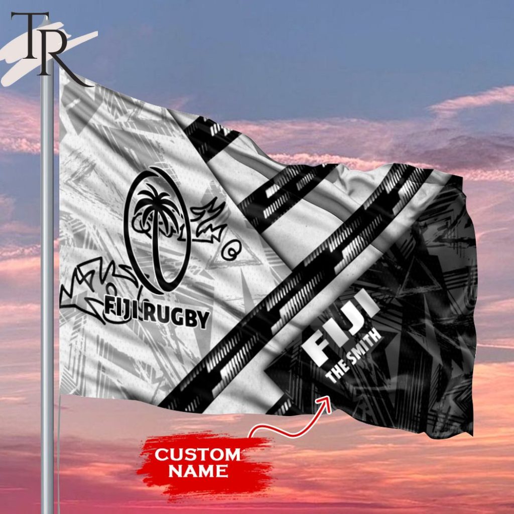 RUGBY WORLDCUP 2023 Fiji Custom Name Flag - Torunstyle