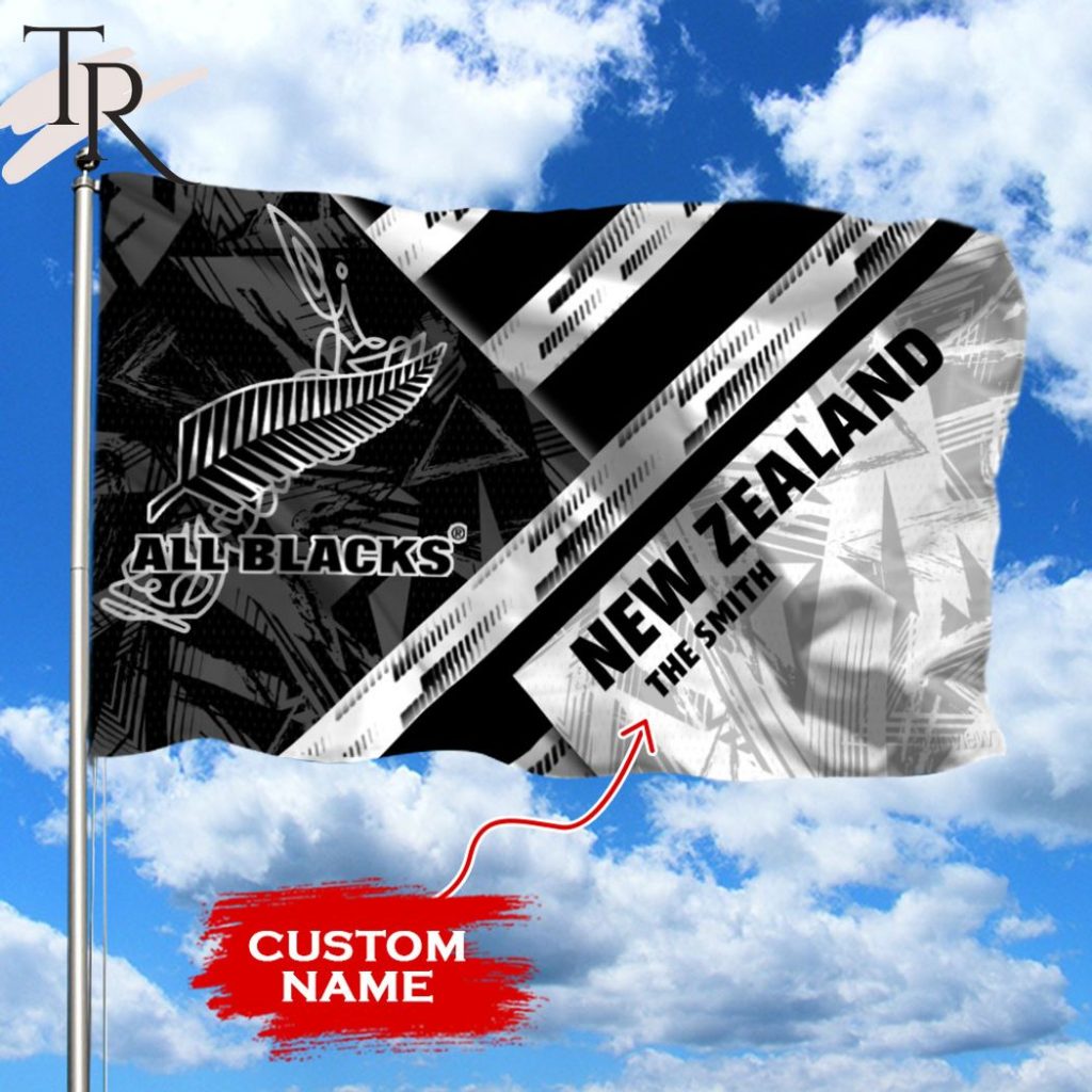 RUGBY WORLDCUP 2023 New Zealand Custom Name Flag - Torunstyle
