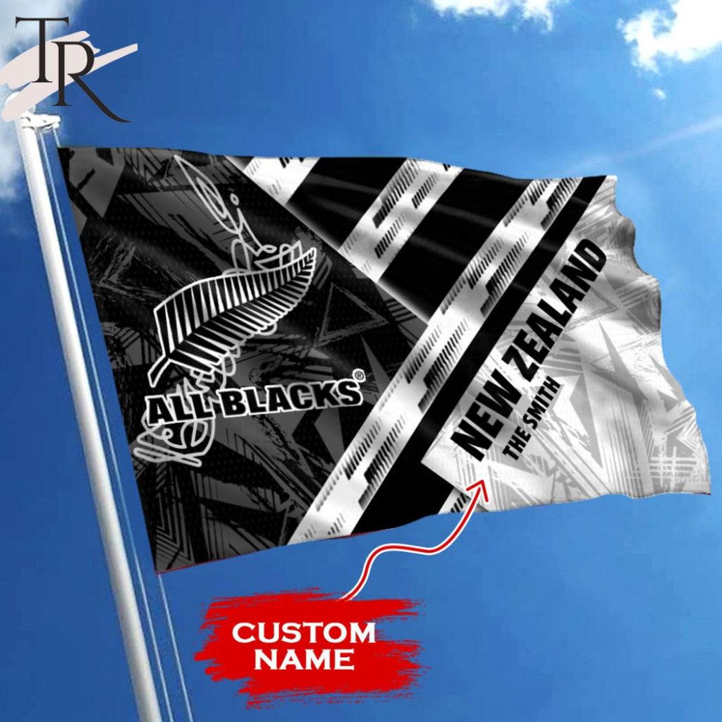 RUGBY WORLDCUP 2023 New Zealand Custom Name Flag - Torunstyle