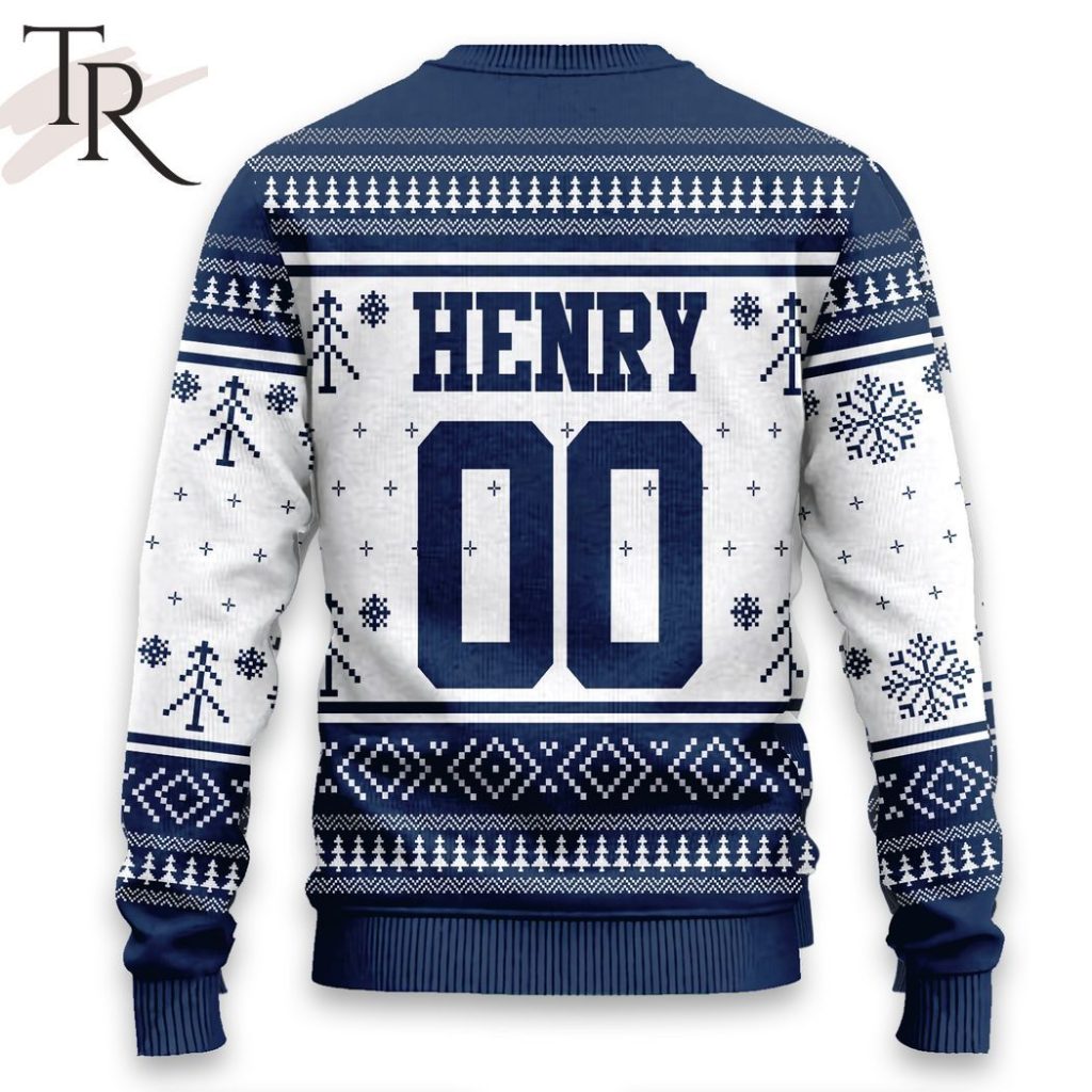 Blue Star Dallas Cowboys Christmas Gift Custom Number And Name Ugly ...