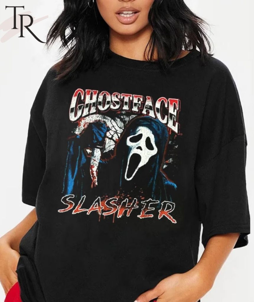 Ghostface Slasher Shirt, Halloween Horror Movie - Torunstyle