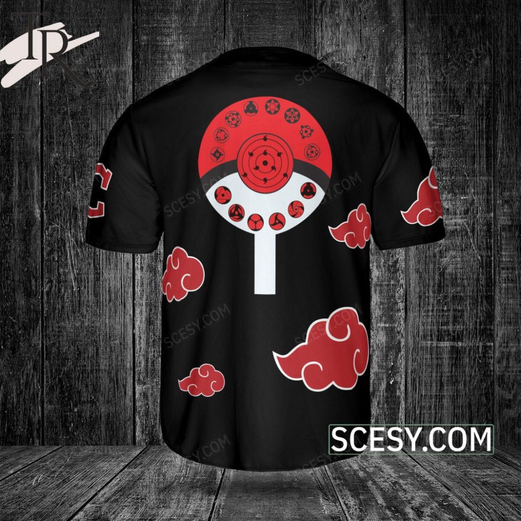 Cleveland Guardians Naruto Anime Akatsuki Baseball Jersey No Piping ...