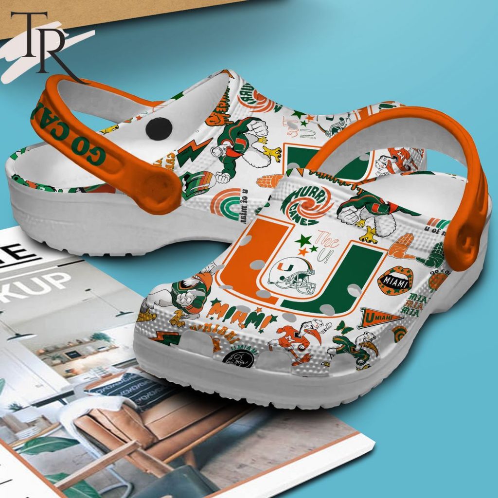 PREMIUM Go Canes Hurri Canes Miami Clogs - Torunstyle