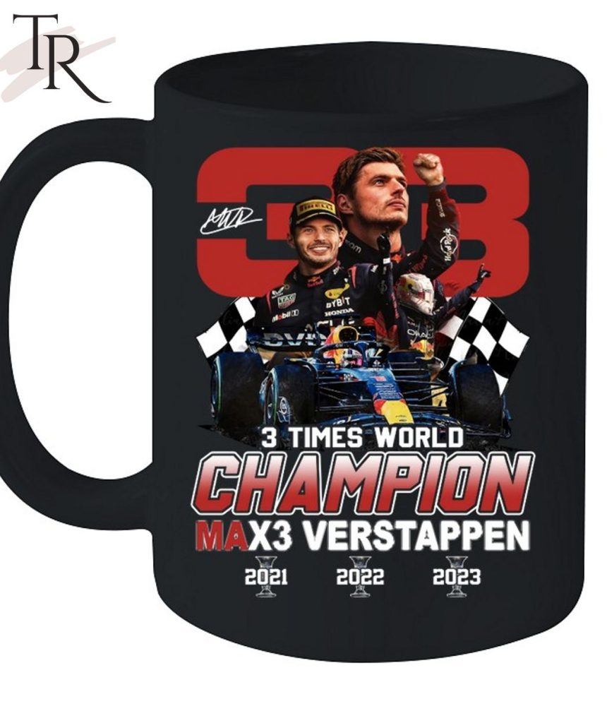 Max Verstappen 3 Times World Champion T-Shirt - Torunstyle