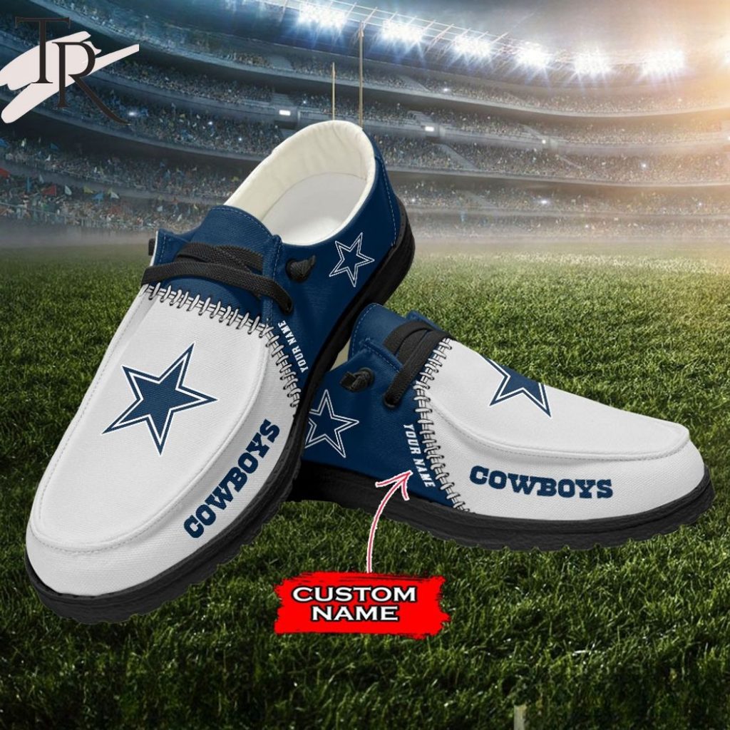 Personalized NFL Dallas Cowboys Custom Name Hey Dude Shoes - Torunstyle