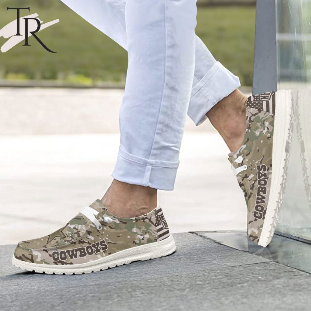 NFL Dallas Cowboys Military Camouflage Design Hey Dude Shoes Football ...