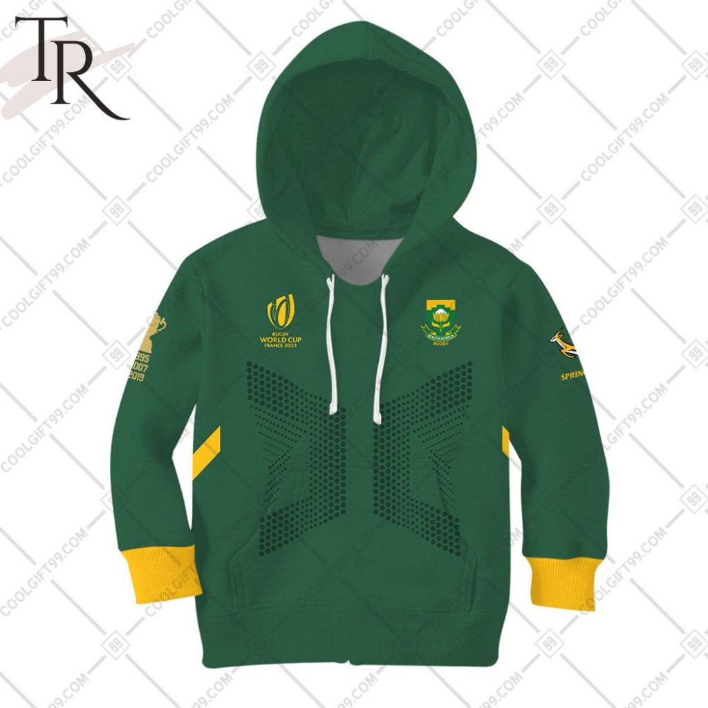 Rugby World Cup 2023 Springboks South Africa Rugby Home Jersey Style ...