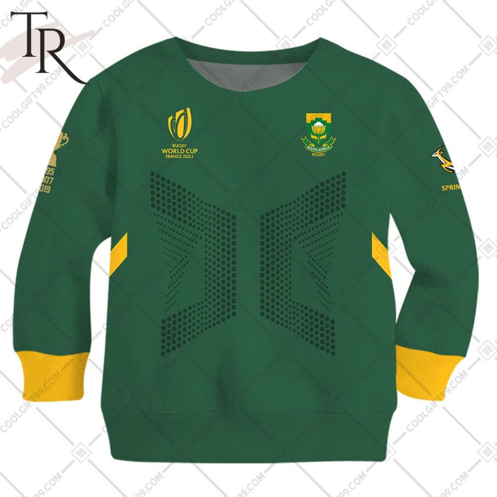 Rugby World Cup 2023 Springboks South Africa Rugby Home Jersey Style ...