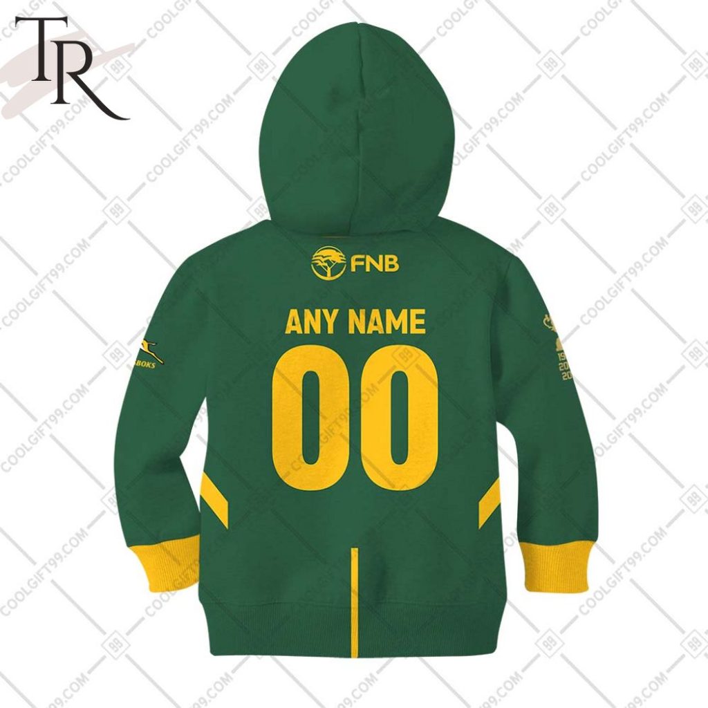 Rugby World Cup 2023 Springboks South Africa Rugby Home Jersey Style ...