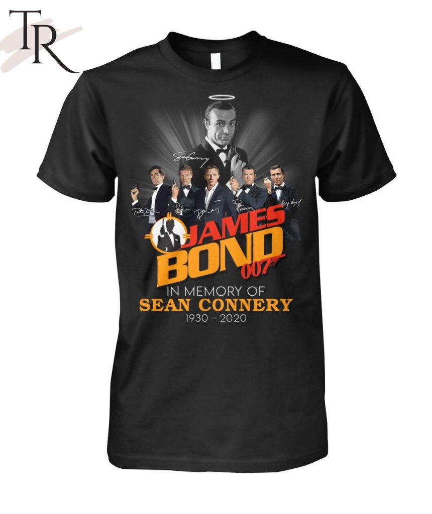 Jame Bond 007 In Memory Of Sean Connery 1930 - 2020 T-Shirt - Torunstyle