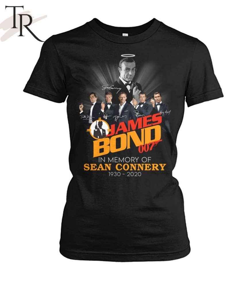 Jame Bond 007 In Memory Of Sean Connery 1930 - 2020 T-Shirt - Torunstyle