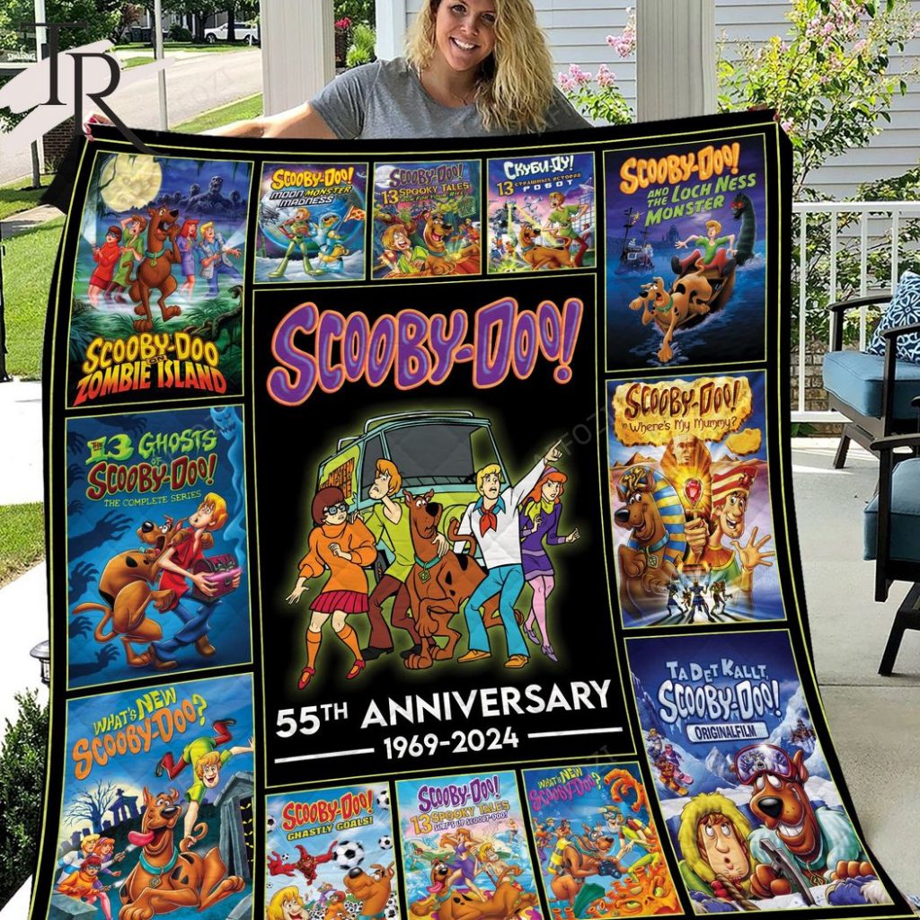 Scooby-Doo 55th Anniversary 1969 - 2024 Fleece Blanket - Torunstyle