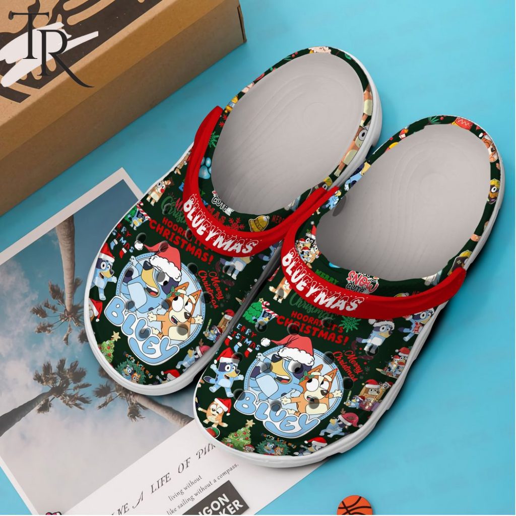 Blueymas Hooray It's Christmas Bluey Merry Christmas Clogs - Torunstyle