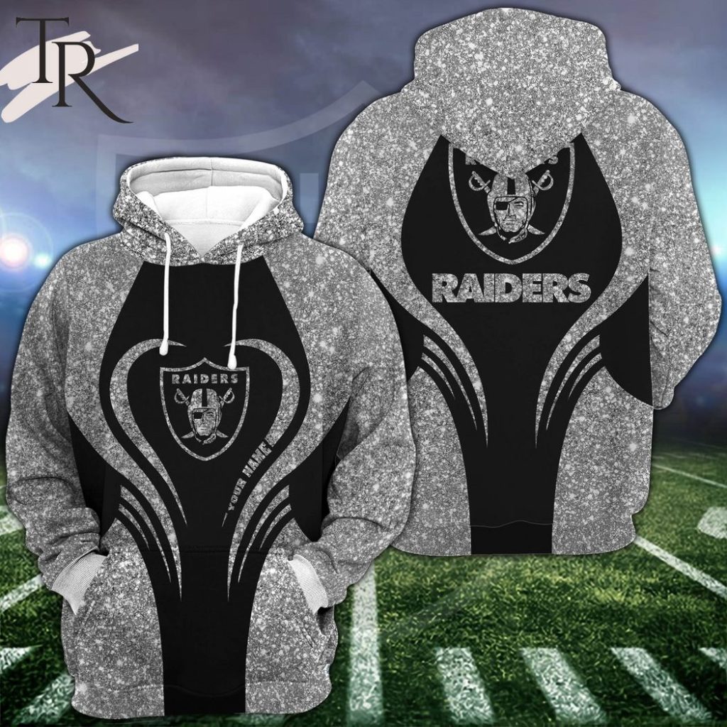 NFL Las Vegas Raiders Hoodie & Leggings Set For Women Custom Your Name ...