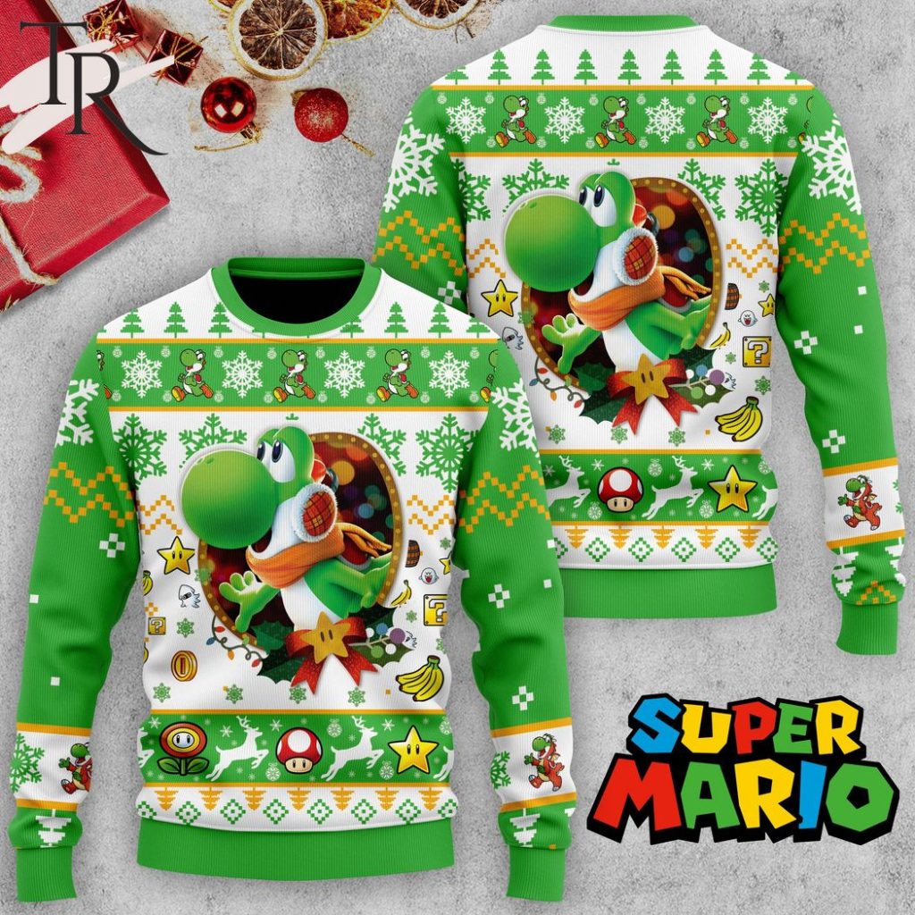 Super Mario Yoshi Christmas Sweater - Torunstyle