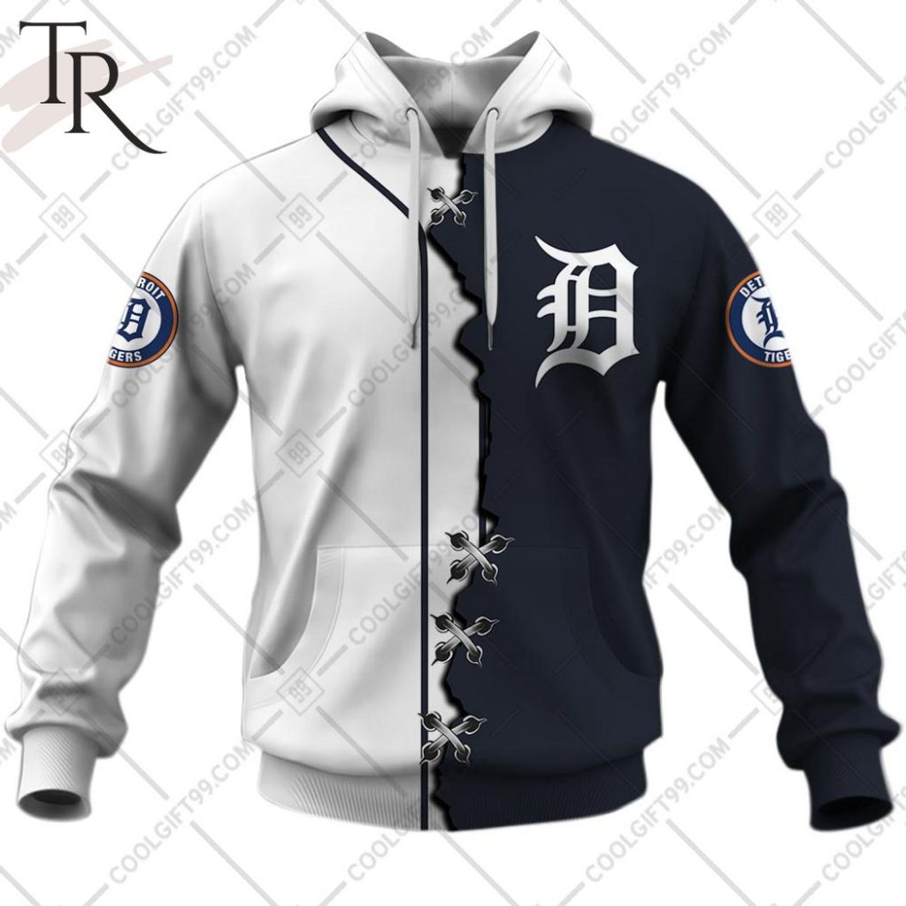 Personalized MLB Detroit Tigers Mix Jersey Hoodie - Torunstyle