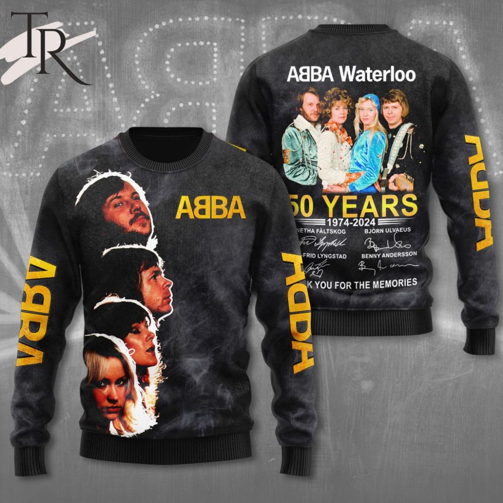 ABBA Waterloo 50 Years 1974 - 2024 Thank You For The Memories 3D Hoodie ...