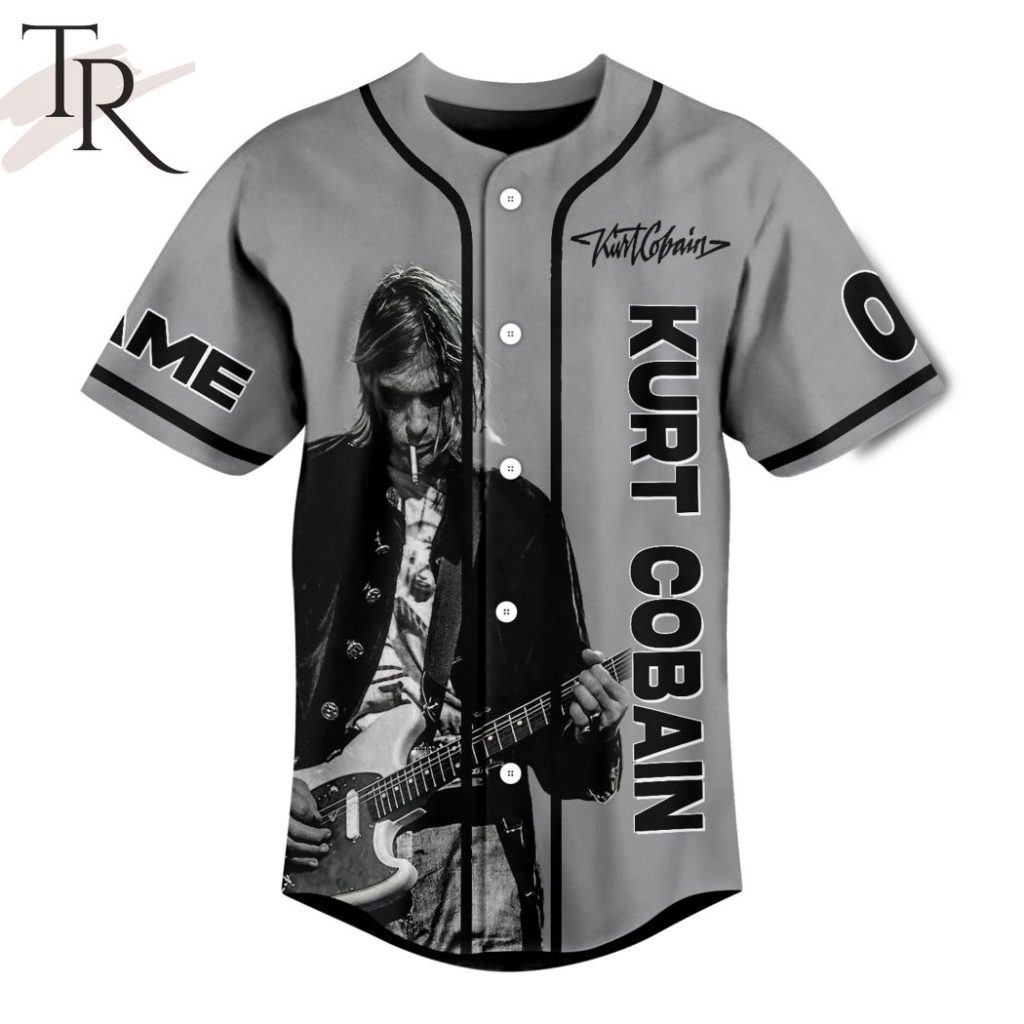 Kurt Cobain Nirvana Custom Baseball Jersey - Torunstyle