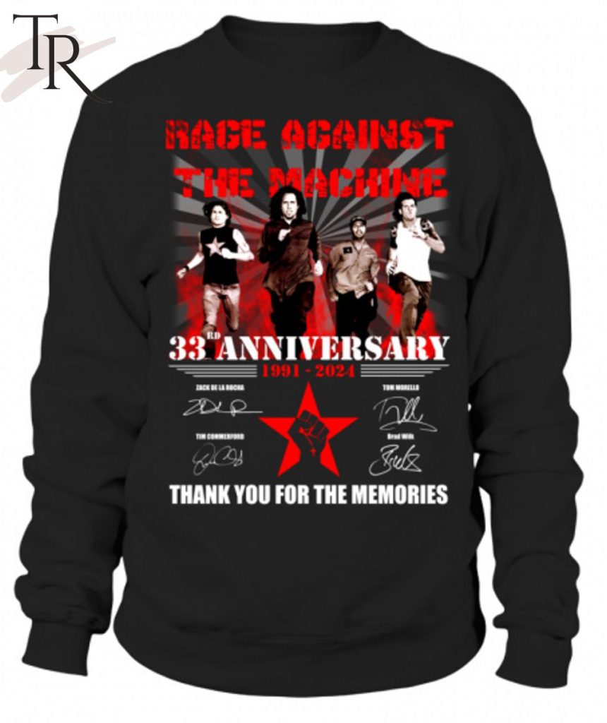 Age Against the Machine 33rd Anniversaru 1991 - 2024 Thank You For The ...