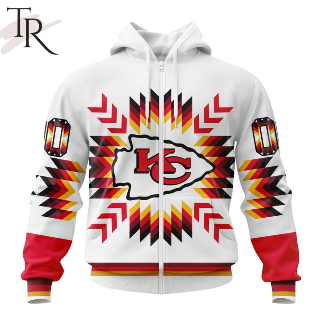 NFL Kansas City Chiefs Special Design With Native Pattern Hoodie ...