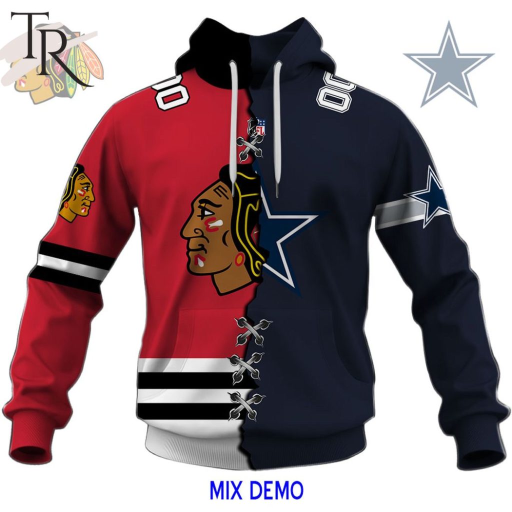 NFL x NHL Special Design Collection Customize Your Teams Hoodie ...