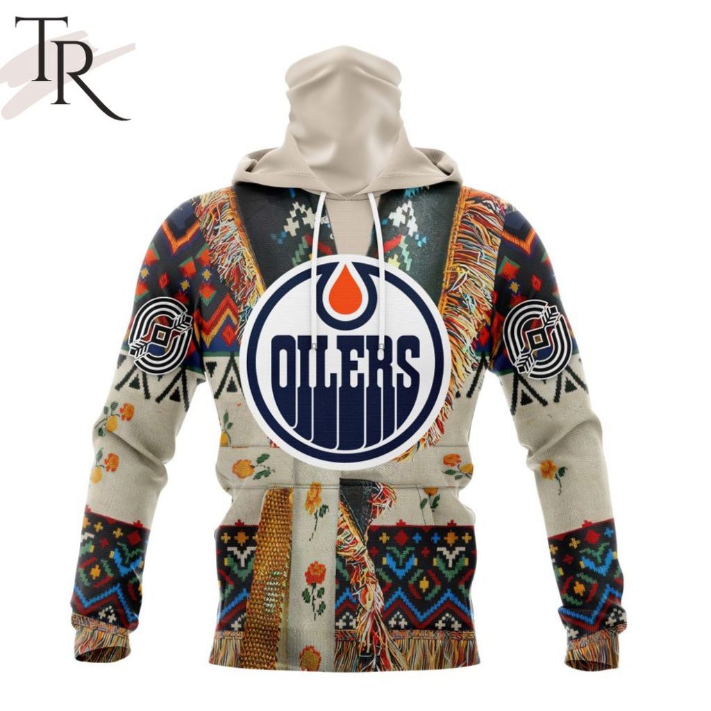 NHL Edmonton Oilers Special Native Costume Design Hoodie - Torunstyle