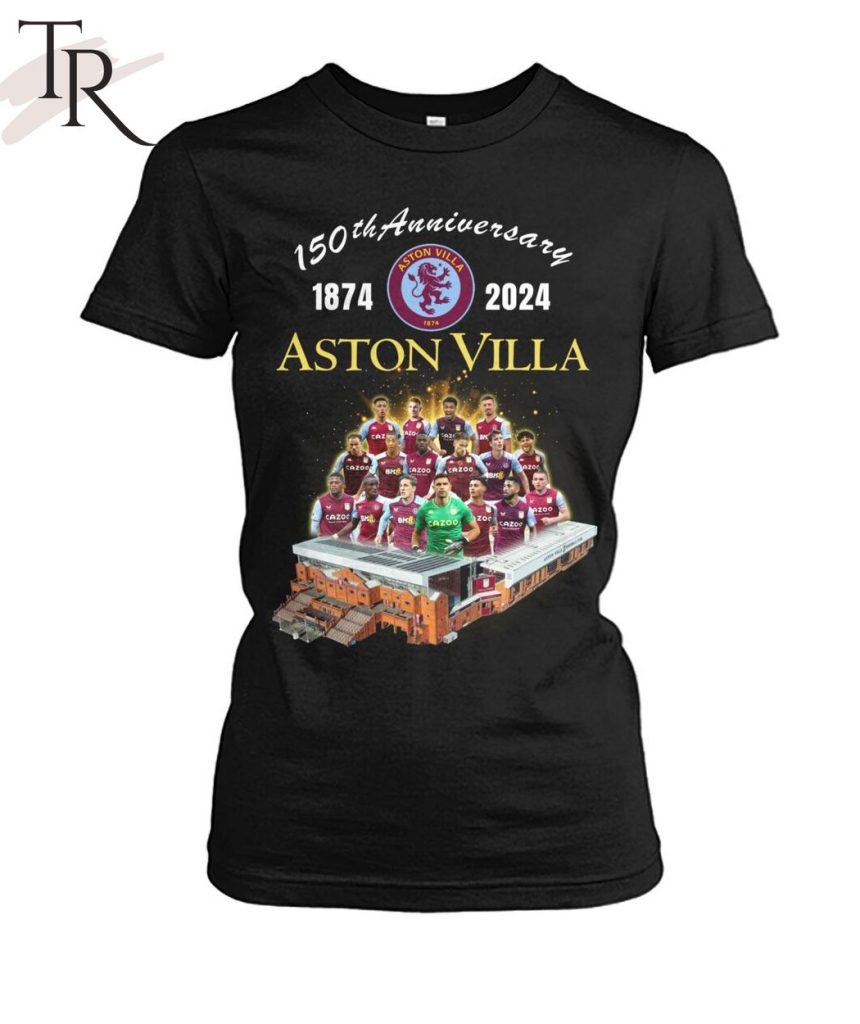 150th Anniversary 1874 - 2024 Aston Villa T-Shirt - Torunstyle
