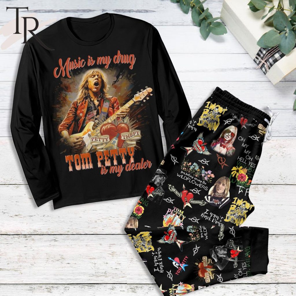 Music Is My Drug Tom Petty In My Dealer Pajamas Set - Torunstyle