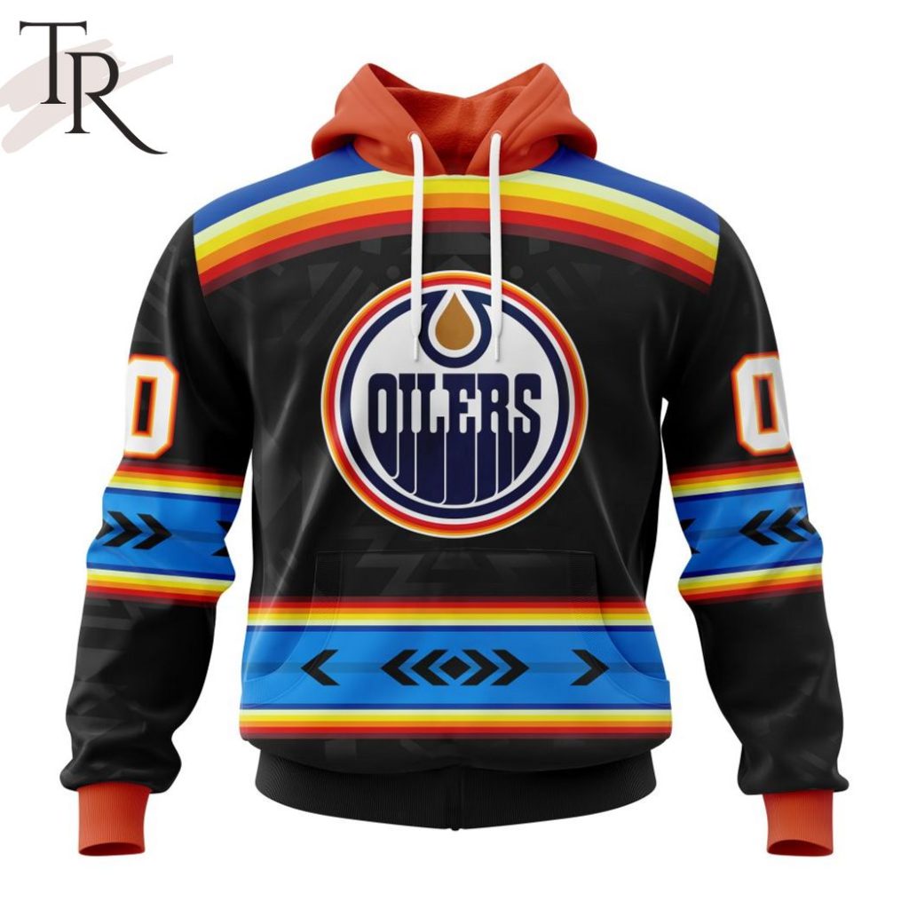 NHL Edmonton Oilers Special Native Heritage Design Hoodie - Torunstyle