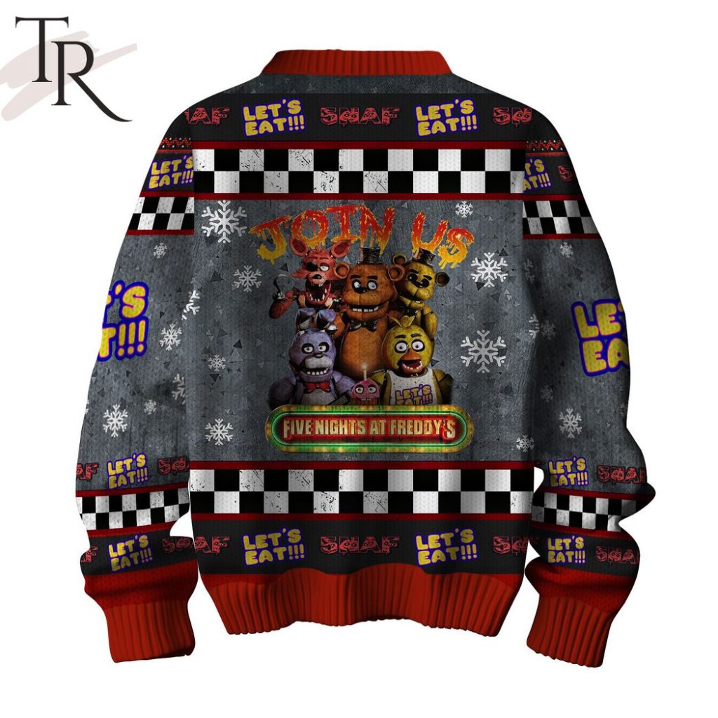 Join Us Five Nights At Freddy's Let's Eat 5NAF Ugly Sweater - Torunstyle
