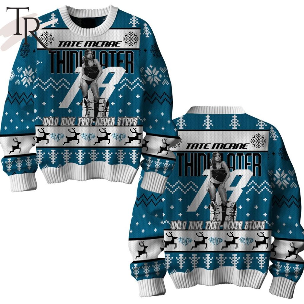 Tate McRae - Think Later Ugly Sweater - Torunstyle