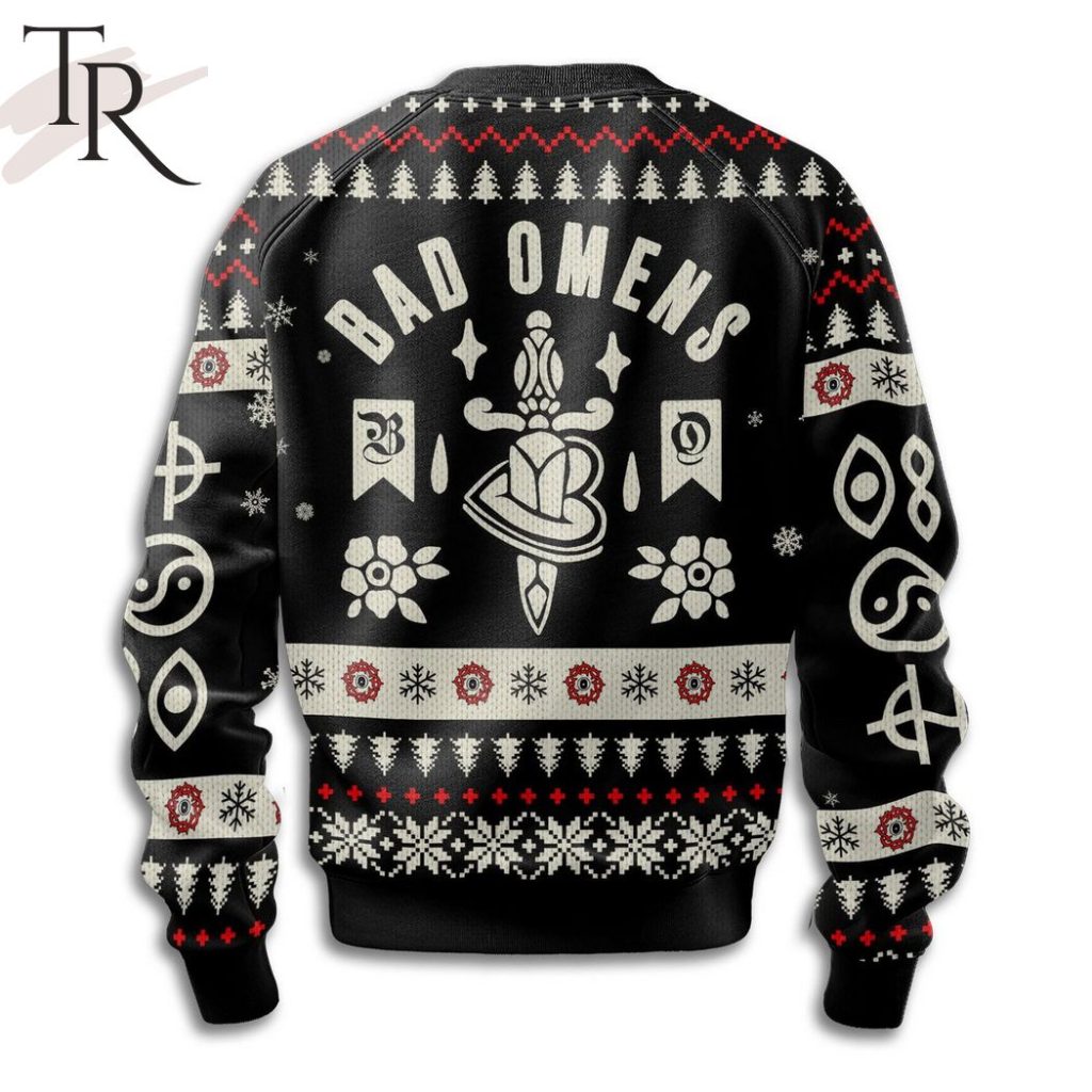 Dead On The Inside Bad Omens Ugly Sweater - Torunstyle