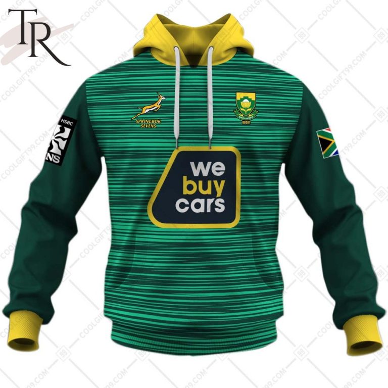 Rugby 7S 2024 South African Springboks Jersey Style Hoodie - Torunstyle