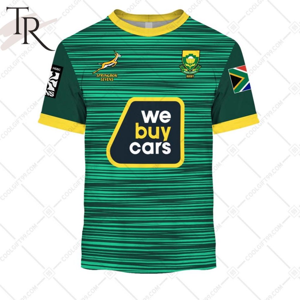 Rugby 7S 2024 South African Springboks Jersey Style Hoodie - Torunstyle