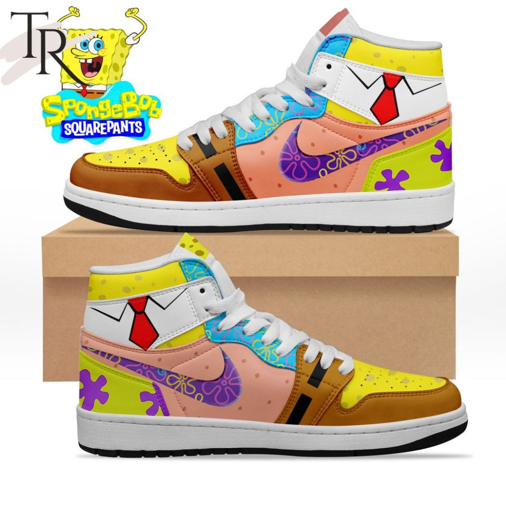 SpongeBob SquarePants Air Jordan 1, Hightop - Torunstyle