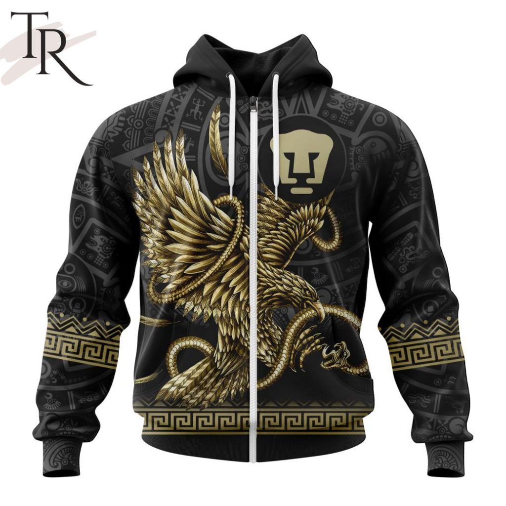 LIGA MX Pumas UNAM Special Black And Gold Design With Mexican Eagle ...