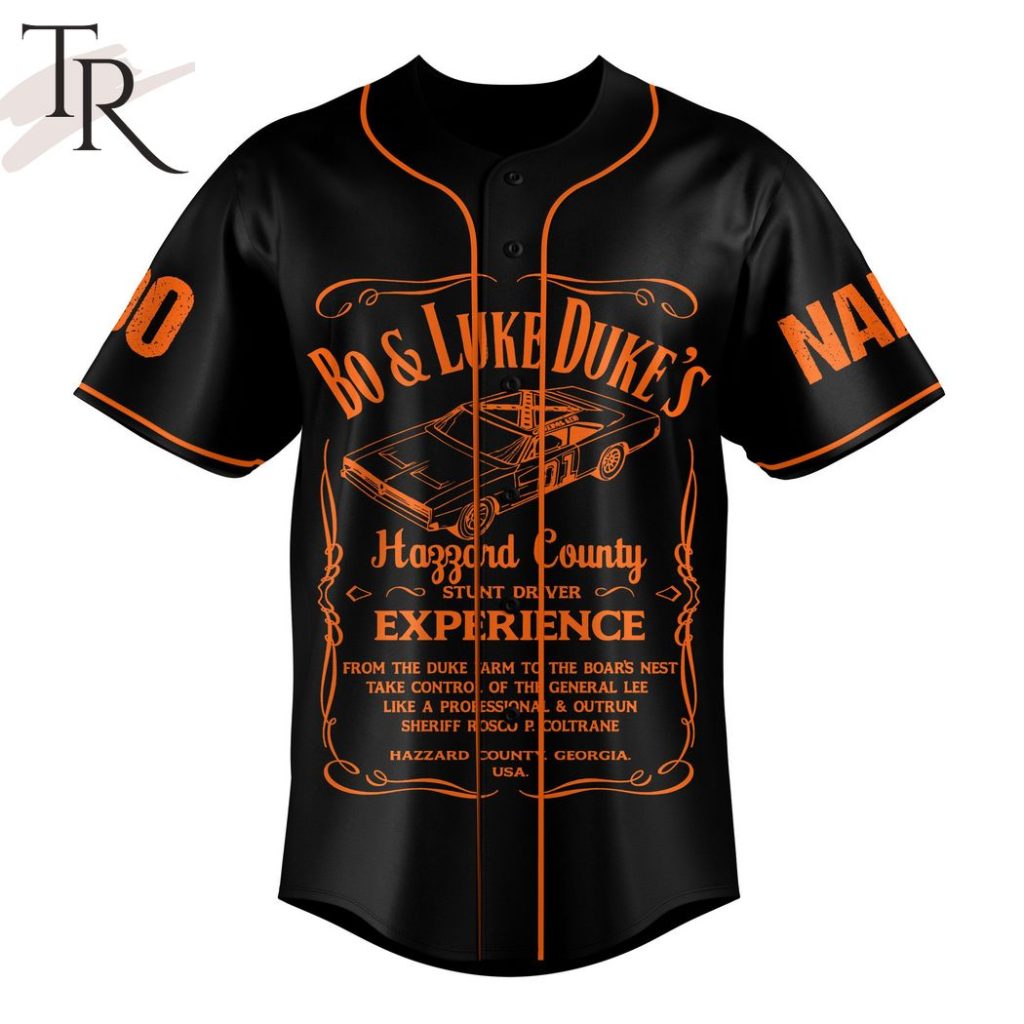 The Dukes of Hazzard Bo and Luke Duke Custom Baseball Jersey - Torunstyle
