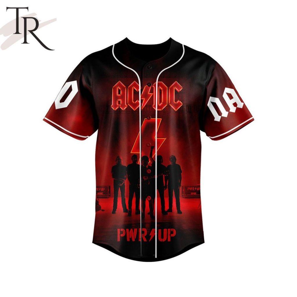 PWR Up World Tour 2024 ACDC Custom Baseball Jersey - Torunstyle