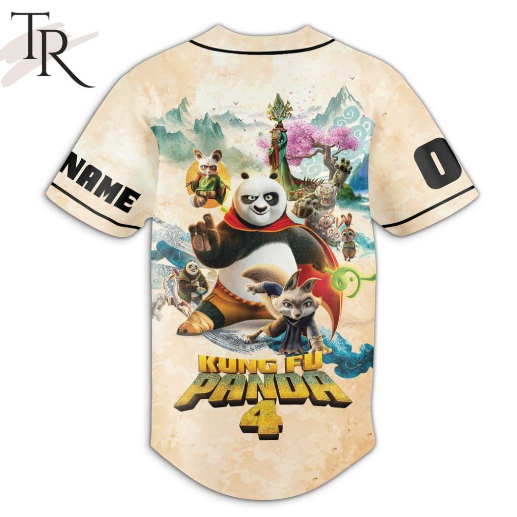Kung Fu Panda 4 Custom Baseball Jersey - Torunstyle