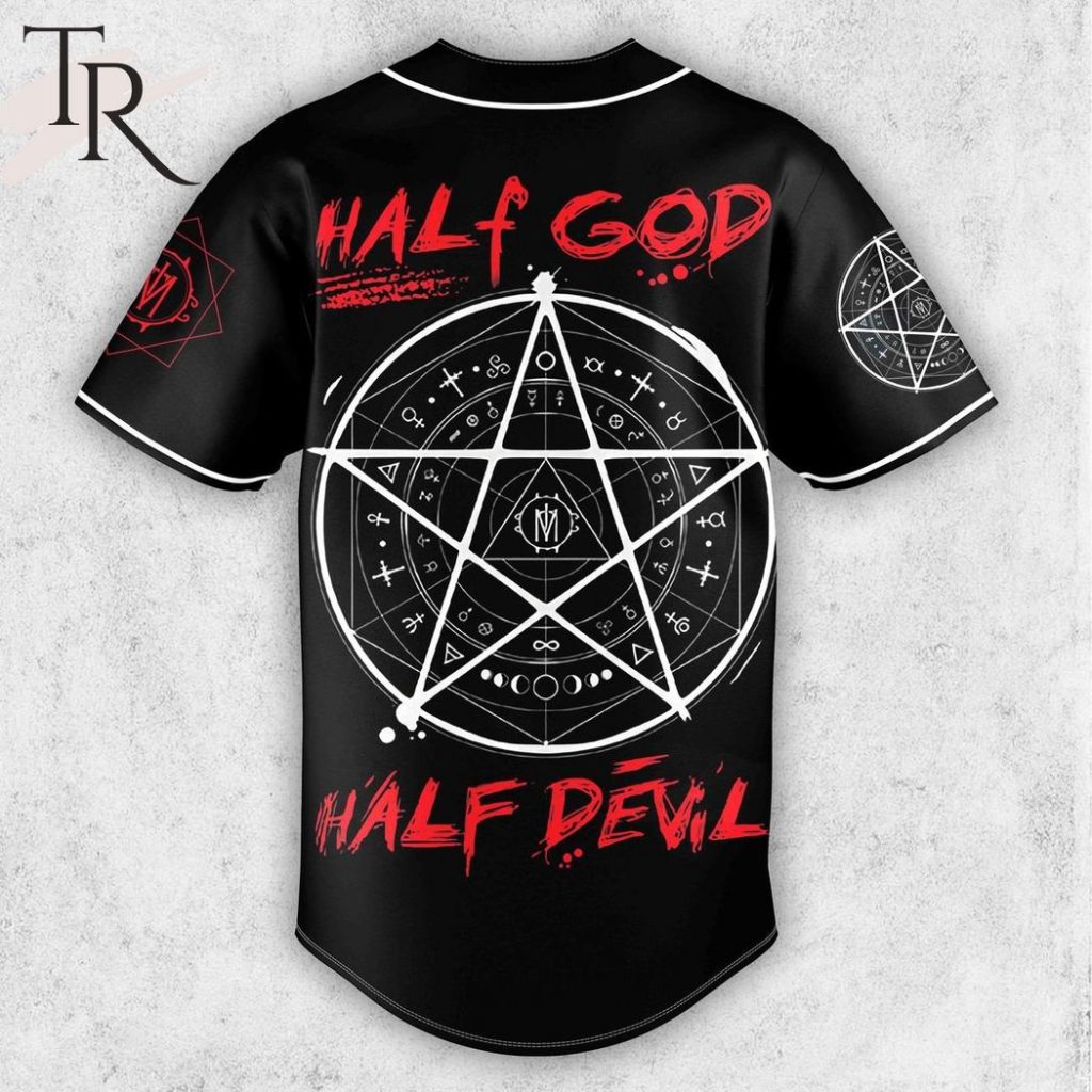 In This Moment Half God Half Devil Custom Baseball Jersey - Torunstyle