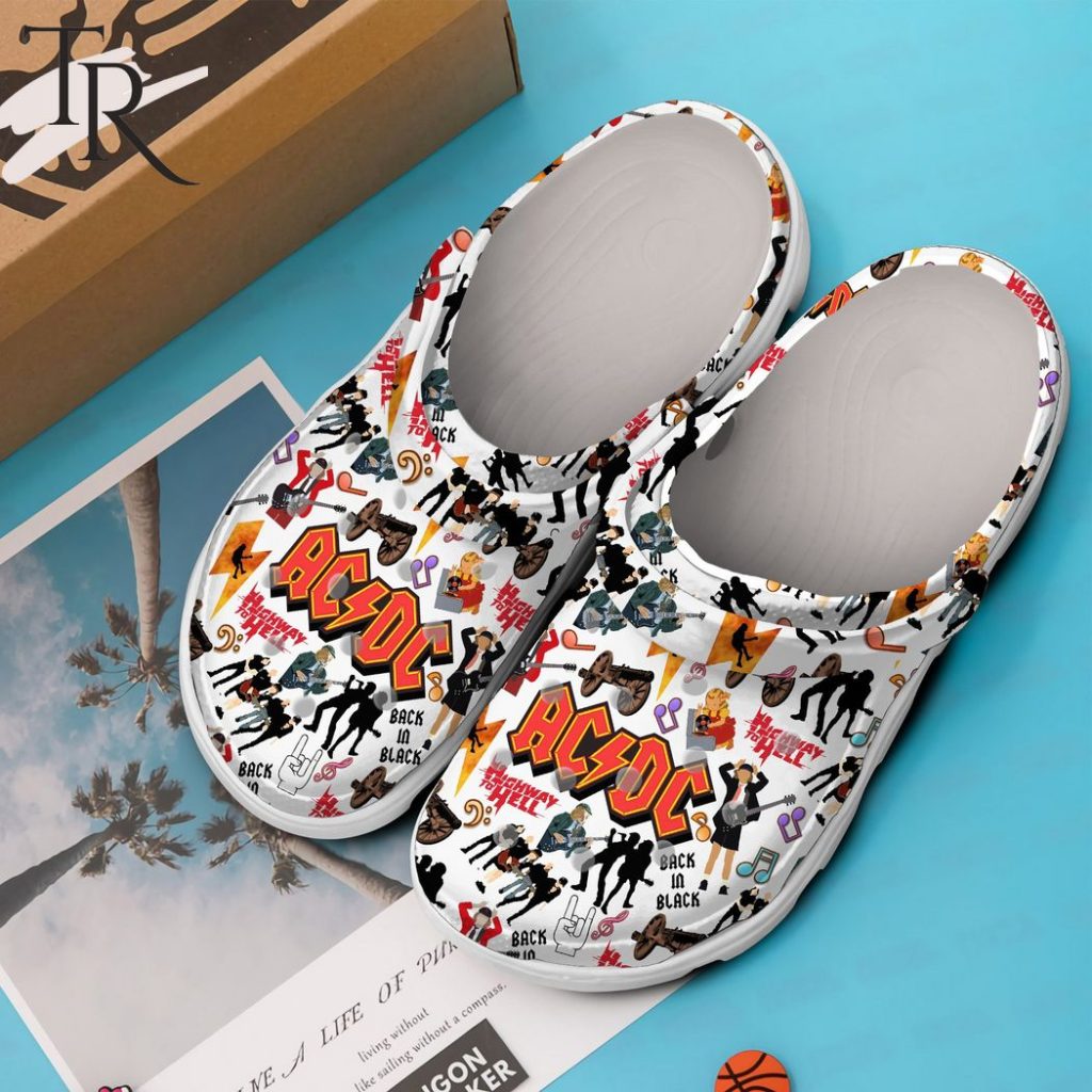 ACDC Back In Black Highway To Hell Crocs - Torunstyle